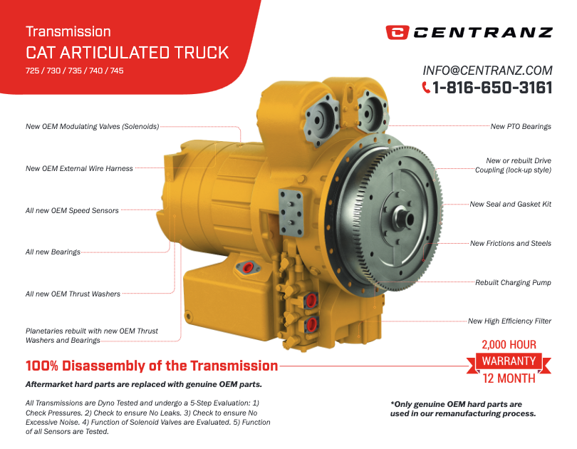 233-0222 Caterpillar (Cat) 725 & 730 Transmission | 10R-8426